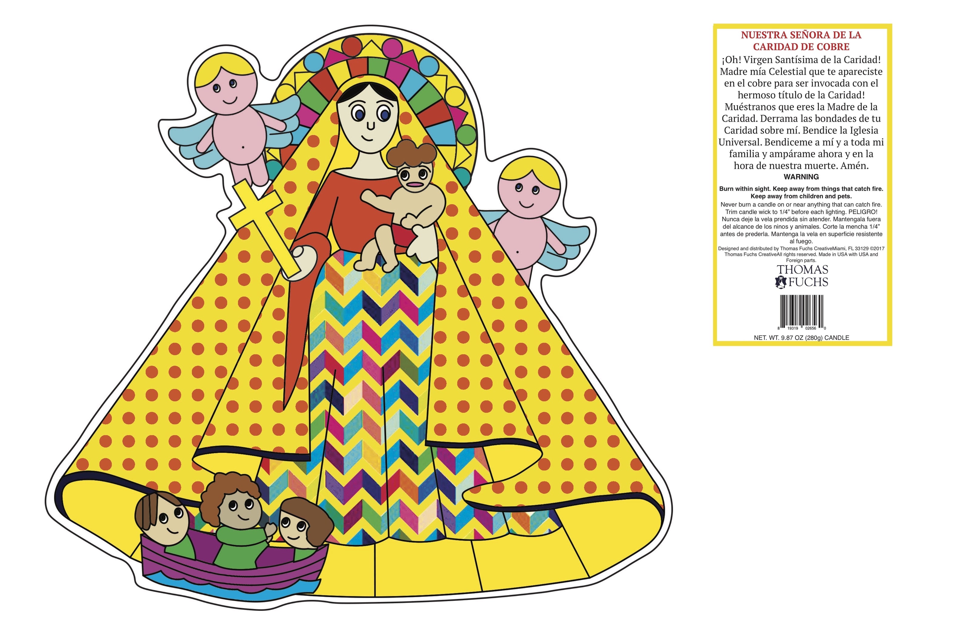 Our Lady of Charity Candle - Pop Art Collection